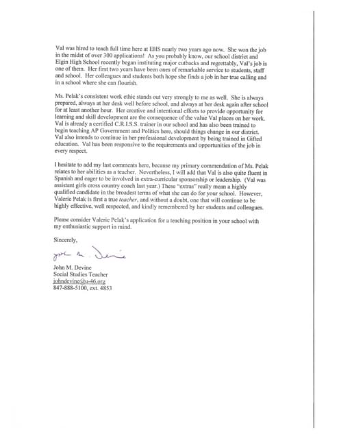 John D rec letter | PDF