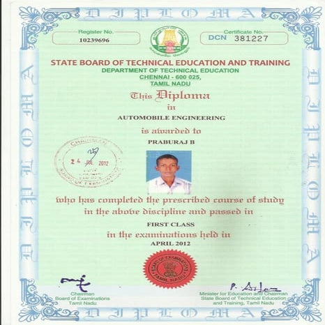 diploma course completion certificate | PDF | Graduation | Personal ...