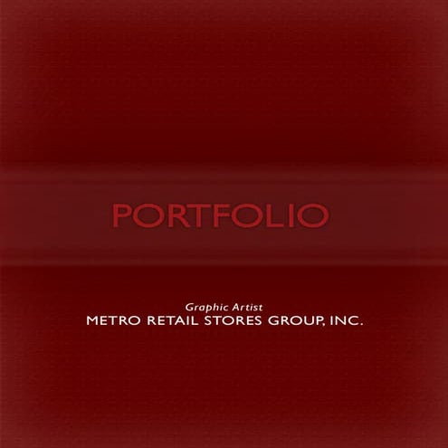 METRO RETAIL STORES CORPORATE PORTFOLIO | PDF
