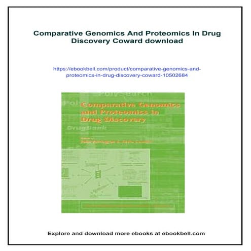 Comparative Genomics And Proteomics In Drug Discovery Coward | PDF