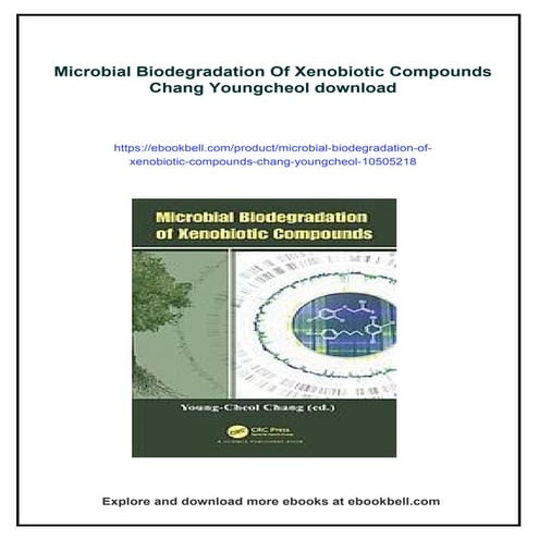 Microbial Biodegradation Of Xenobiotic Compounds Chang Youngcheol | PDF