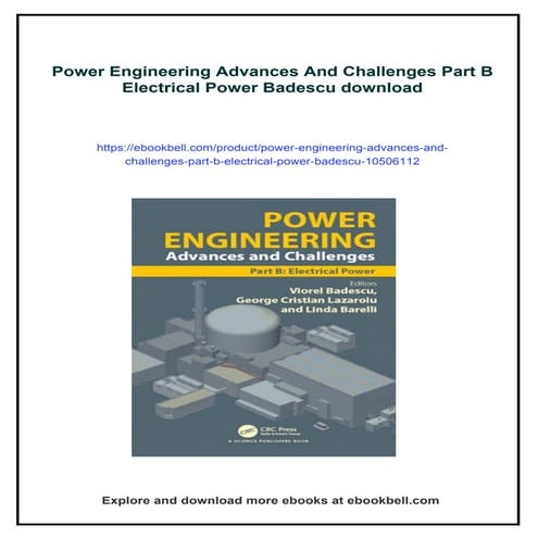 Power Engineering Advances And Challenges Part B Electrical Power ...