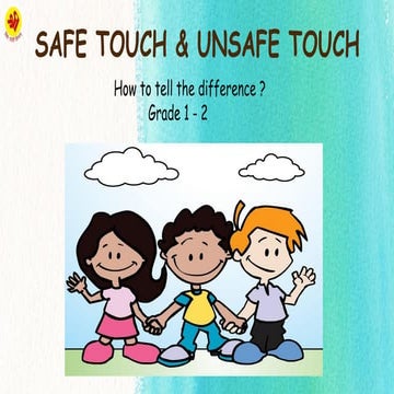 Good touch bad touch(safe and unsafe touch) | PPT