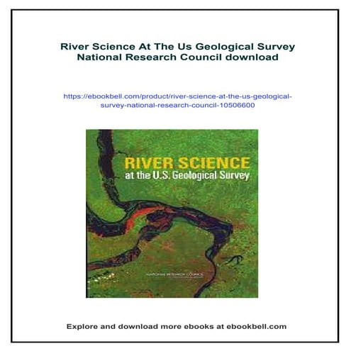 River Science At The Us Geological Survey National Research Council | PDF