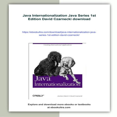 Java Internationalization Creating International Applications Java ...