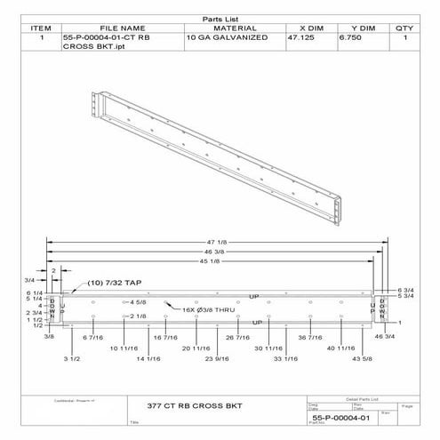CT Cabinet Part Example 1 - Shop Drawing | PDF