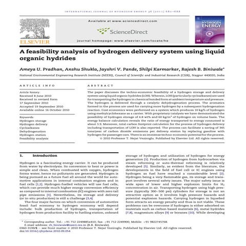 Investigation of Metal and Chemical Hydrides for Hydrogen Storage in ...