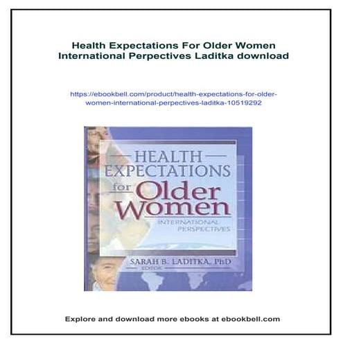 Health Expectations For Older Women International Perpectives Laditka | PDF