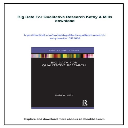 Big Data For Qualitative Research Kathy A Mills | PDF