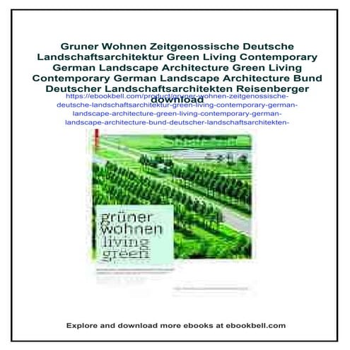 Gruner Wohnen Zeitgenossische Deutsche Landschaftsarchitektur Green ...