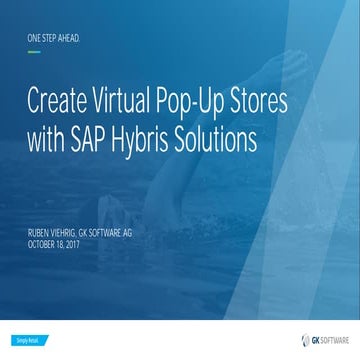 Create Virtual Pop-Up Stores with SAP Hybris Solutions | PDF