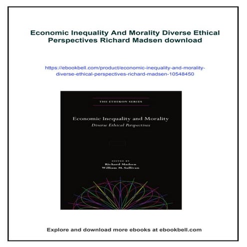 Economic Inequality And Morality Diverse Ethical Perspectives Richard ...