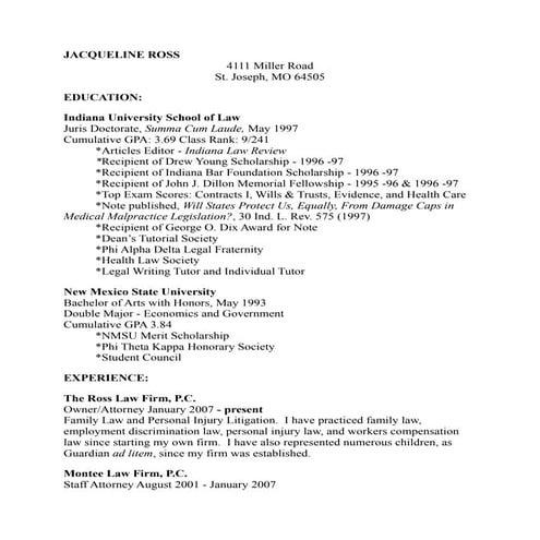 Shane's resume | DOC