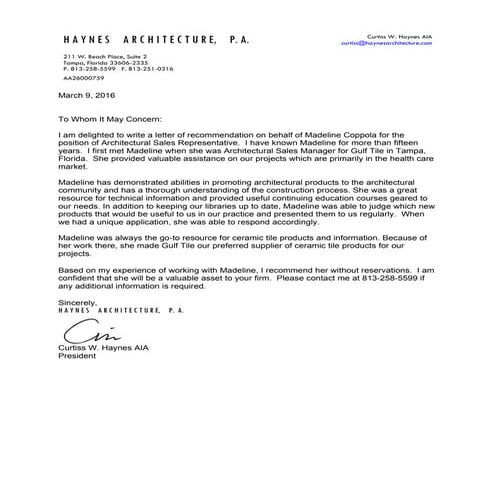 Madeline Coppola Harvard Jolly Reference Letter | PDF