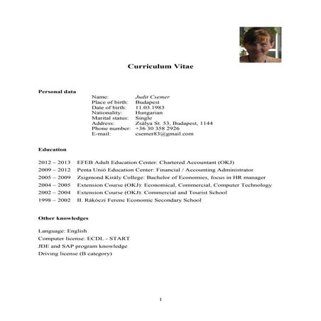 CV OF Miss MM Segokodi | DOCX
