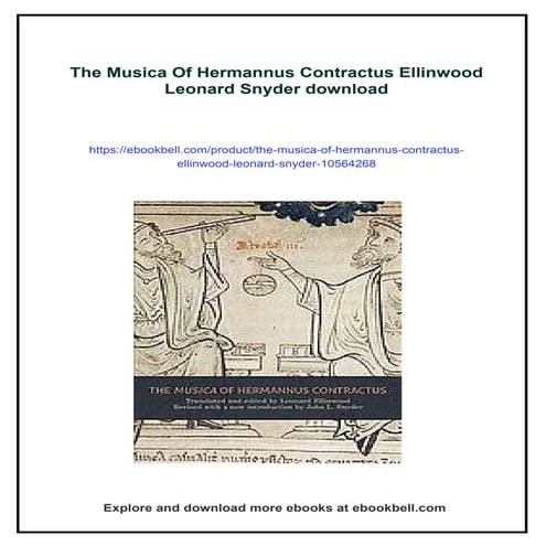The Musica Of Hermannus Contractus Ellinwood Leonard Snyder | PDF