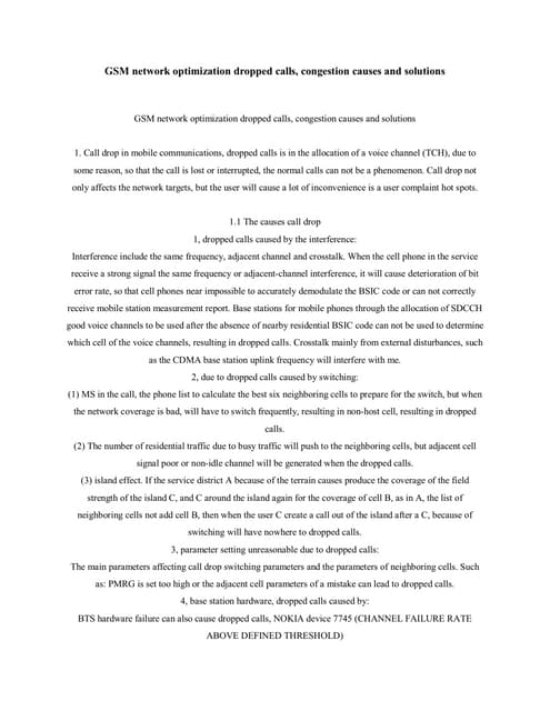 Kpi 2g troubleshootin | PDF | Computer Networking | Computing