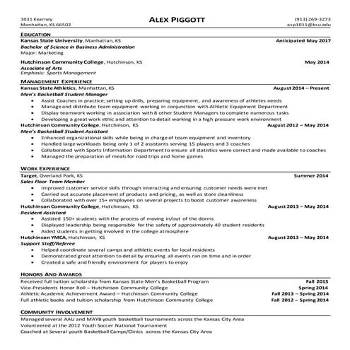 Alex Armstrong Resume | DOCX
