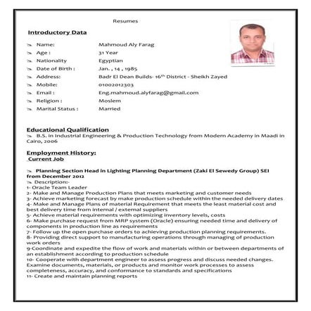 Muhammad Ibrahim Cv | DOC