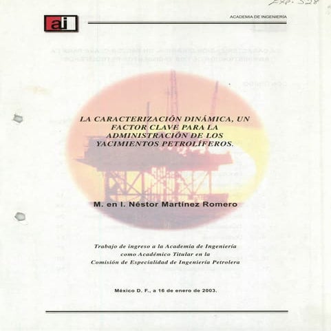 Caracterización dinámica, un factor clave para la administración de ...