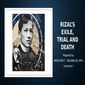 Rizal Chapter 22: Exile in Dapitan (Gregorio F. Zaide) | PPTX