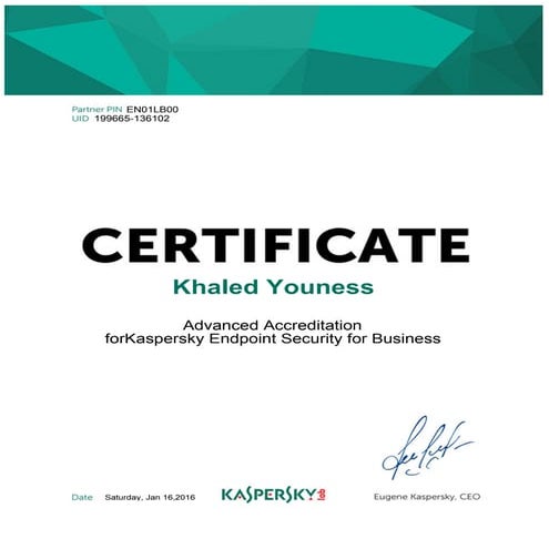 kaspersky advanced accreditation | PDF