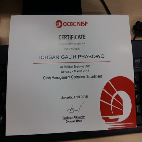 Achievement - OCBC NISP | PDF