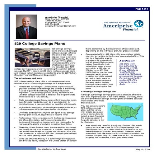 529 Plan Basics | PDF