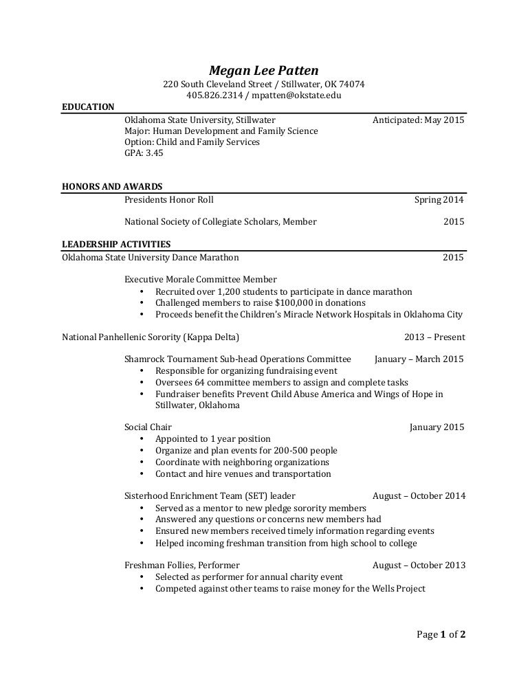 Master Resume Master Resume