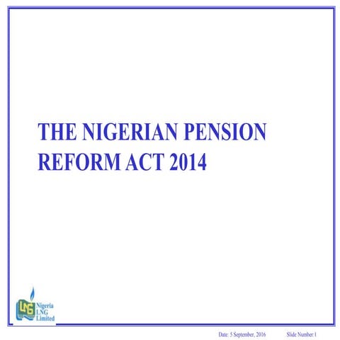 Pension Act Reform 2014 | PPTX
