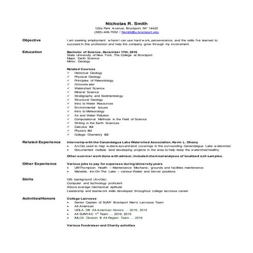 Garrett Crowe Resume PG | PDF