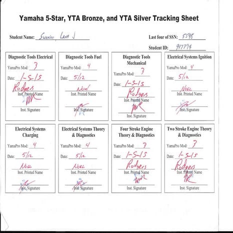 Yamaha Bronze Test | PDF