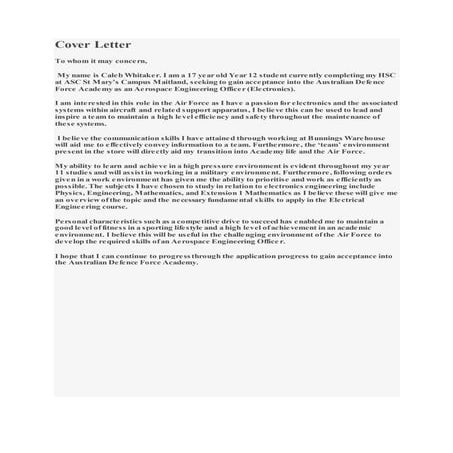 Resume and ADF cover letter | DOCX