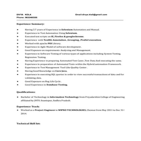 Divya_Resume | DOCX