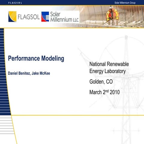 Performance Presentation - NREL March 2010 | PPTX | Weather | Science
