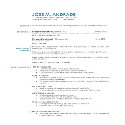 RESUME 2014 | DOCX