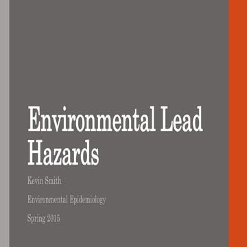 Lead Exposures and Health Effects-SlideShare | PPT