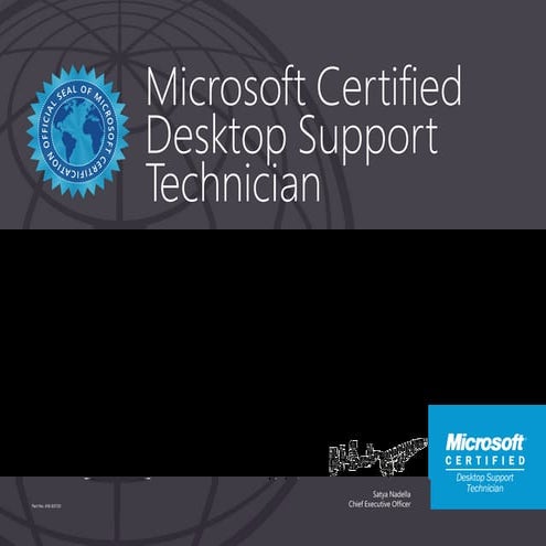 MCDST | PDF | IT and Internet Support | Internet