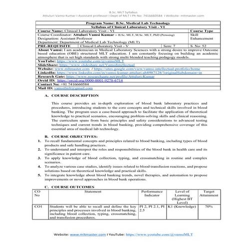 Medical Laboratory technology Lab Manual for MLT students | PDF