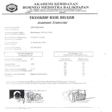 file Ijazah, transkip | PDF