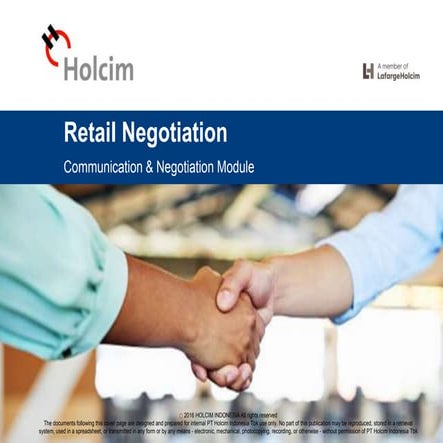 Retail Negotiation | PPTX