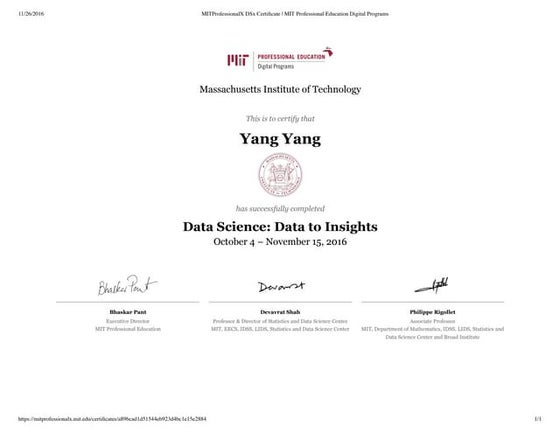 big data certificate | PDF