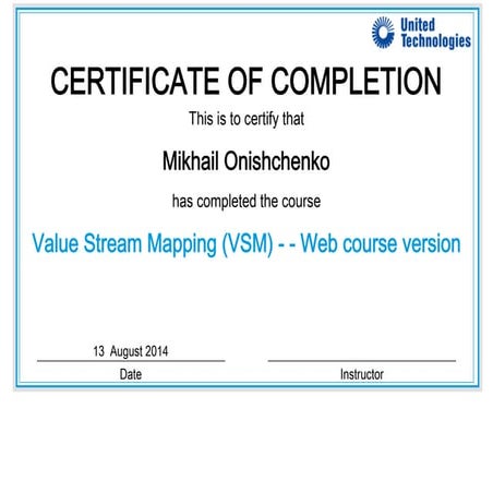 Value Stream Mapping (VSM) | PDF