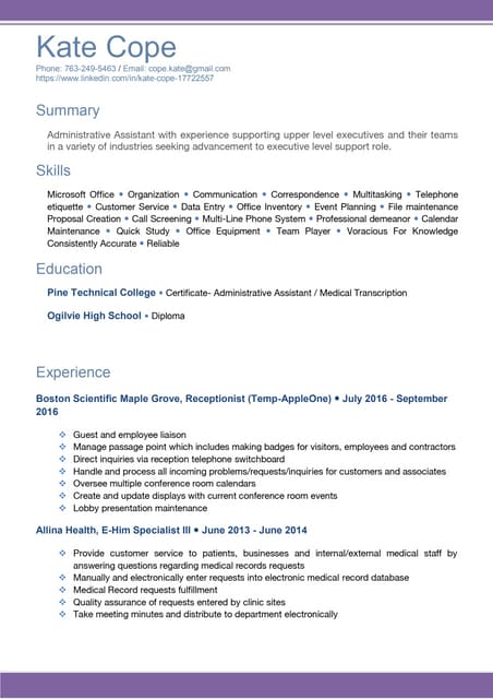 Carole D. Steele Resume 2016 | PDF