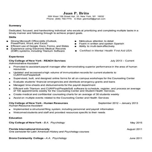 2017 Resume - Bry | DOCX