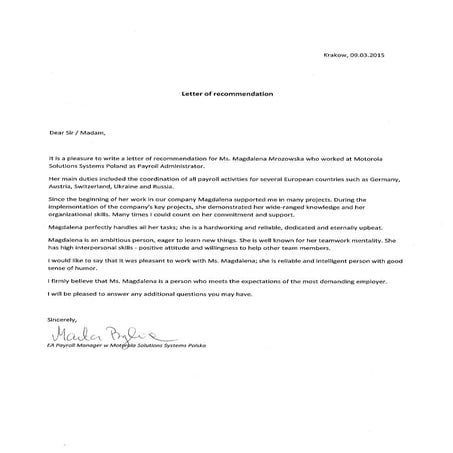 Reference letter | PDF