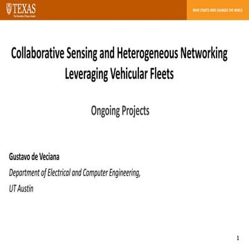 Collaborative Sensing And Heterogeneous Networking Leveraging Vehicular Fleets Ppt