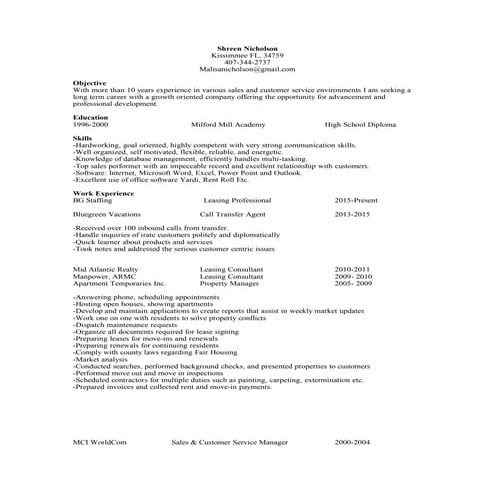 MARIA GARZA'S RESUME | PDF