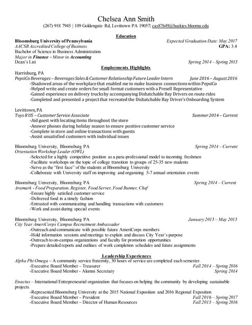 Anthony Moore Resume 4-17-16 | PDF