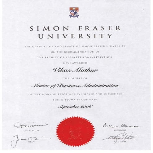 IQAS Evaluation of Metallurgy Degree - Vikas Mathur